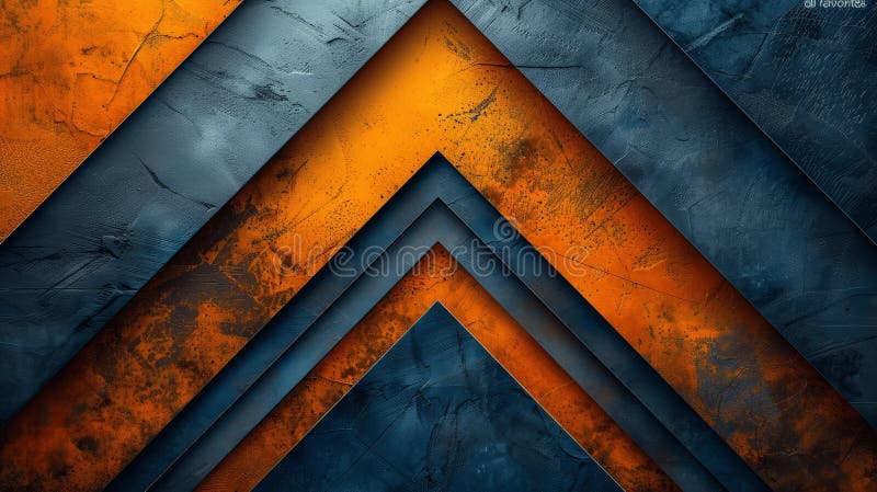 Vivid Orange and Navy Geometric Background with Paper Texture Design ...