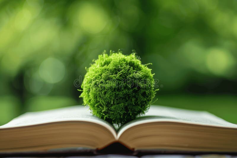 Eco-Friendly Legislation Book with Green Globe for Sustainability Stock ...