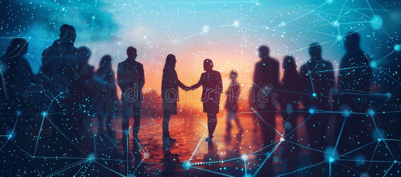 Global Corporate Collaboration through Digital Technology Stock ...