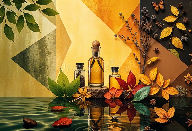 Holistic Balance Geometric Homeopathy Symbol Floral and Leaf Designs ...