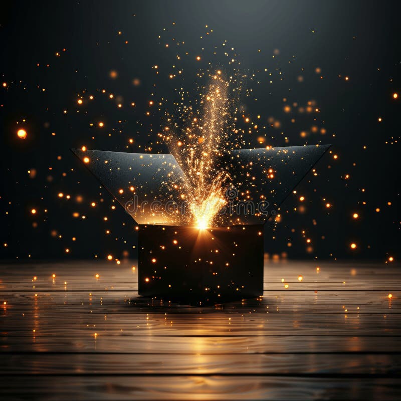 Hyper Realistic Illustration of Enchanting Magic Light Bursting from ...