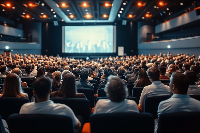 Business Conference with Entrepreneurship Speaker Event Stock ...