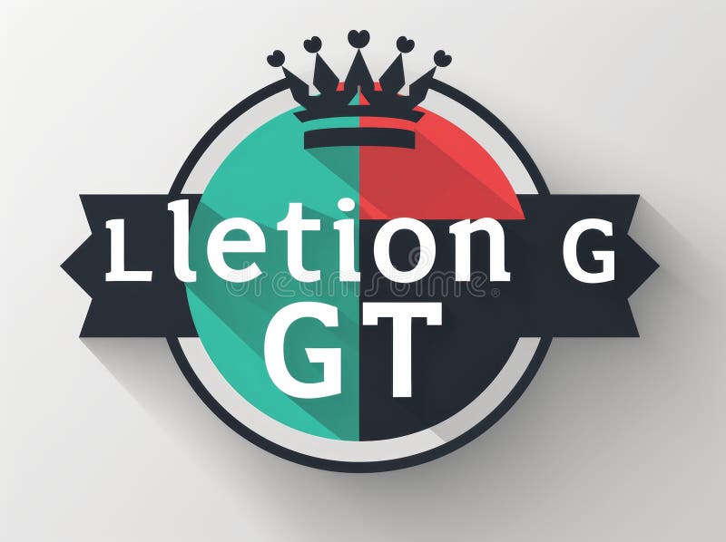 Minimalist Circle Crown Monogram Logo for Business Stock Illustration ...