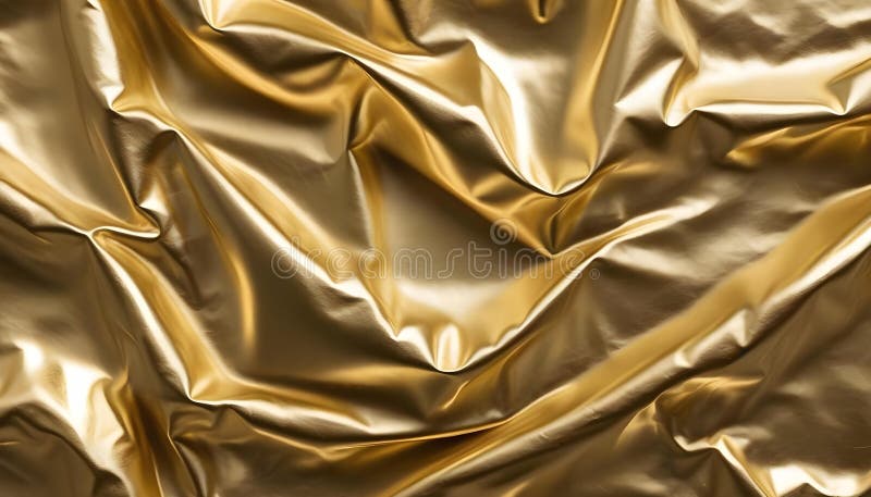 Gold Metallic Foil Shiny Reflective Textured Metal Background Stock ...
