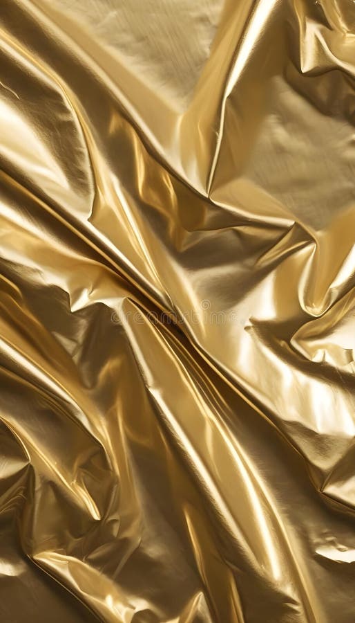 Gold Metallic Foil Shiny Reflective Textured Metal Background Stock ...