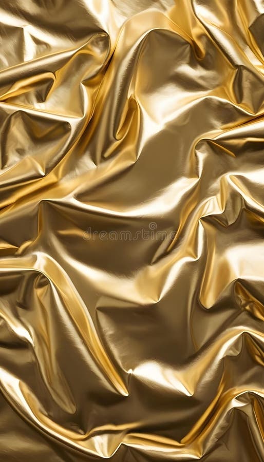 Gold Metallic Foil Shiny Reflective Textured Metal Background Stock ...
