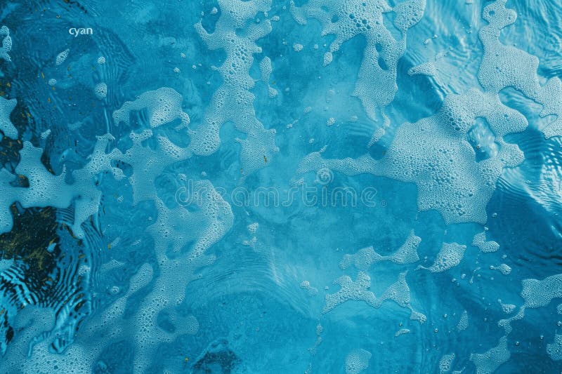 Blue Cyan Water Surface Texture Background Wallpaper Top View Vintage ...