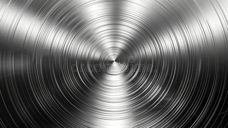 Circular Grain Metal Texture with Polished Surface Stock Illustration ...