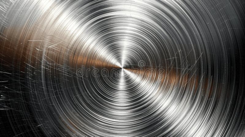 Smooth Circular Metal Texture with Reflective Silver Background Stock ...
