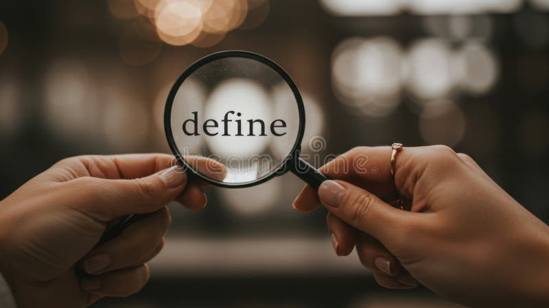 Defining Clarity stock illustration. Illustration of magnifying - 373451888