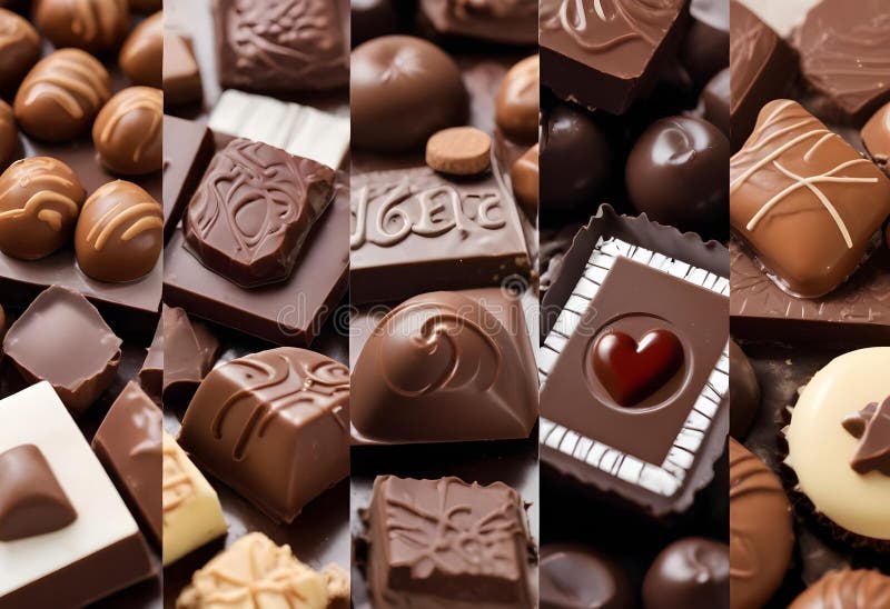 Chocolate Tasty Pralines Delicious Valentine Day Sweet Candy Cocoa ...