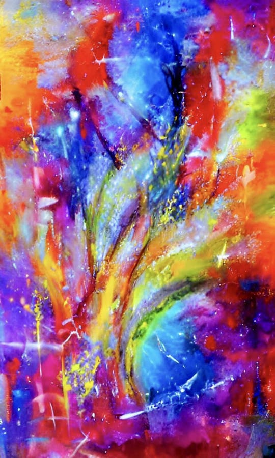 Abstract Expression of Happiness and Bliss Stock Illustration ...