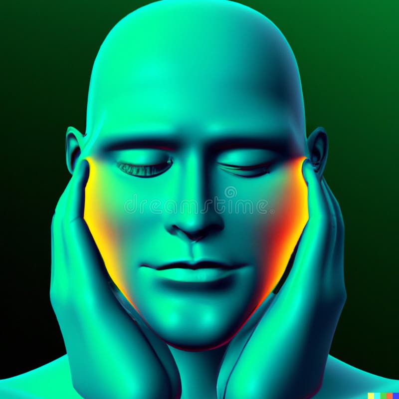 Abstract Expression of Illness, Suffering, Pain Stock Illustration ...