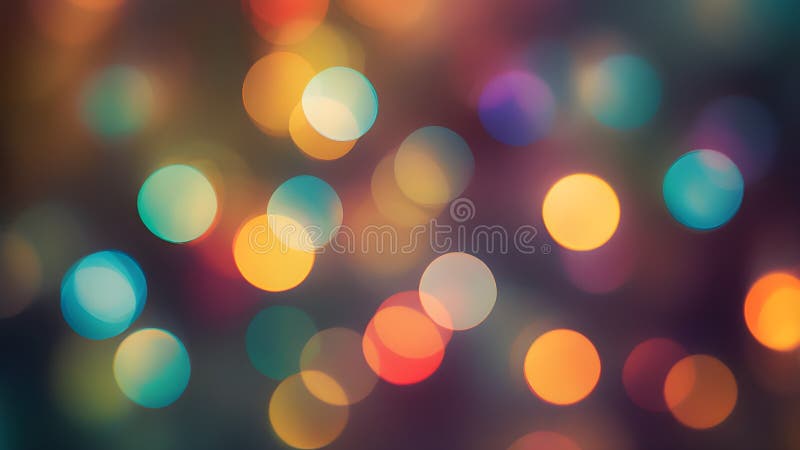 Abstract Multicolor Bokeh with Rainbow Glitter Effect and Space for ...