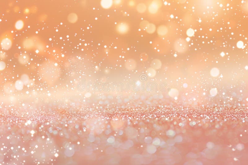 Abstract Glitter Sparkle Light Background Featuring Warm Peach and ...