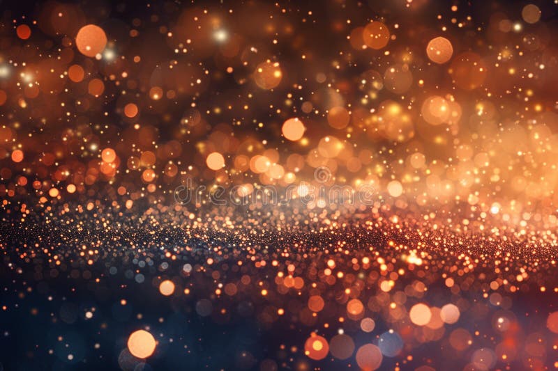 Abstract Glitter Sparkle Light Background with a Luxurious Bronze and ...