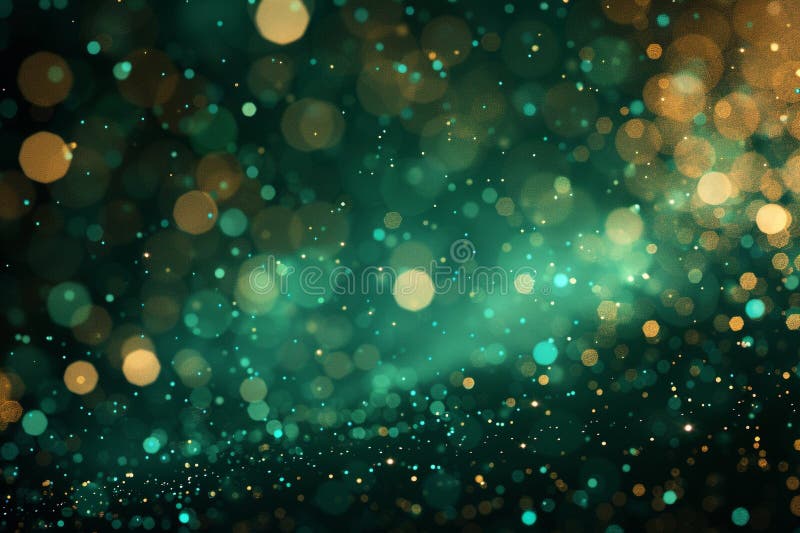Abstract Glitter Sparkle Light Background in a Rich Emerald Green and ...