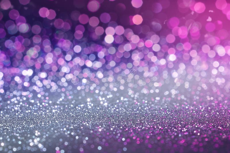 Abstract Glitter Sparkle Light Background in a Royal Purple and Silver ...