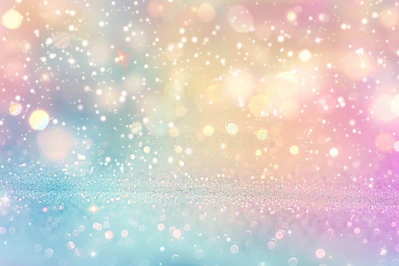 Abstract Glitter Sparkle Light Background with a Soft Pastel Gradient ...