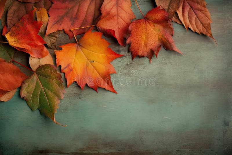 Backdrop Green Colors Fall Style Vintage Leaves Background Colored ...
