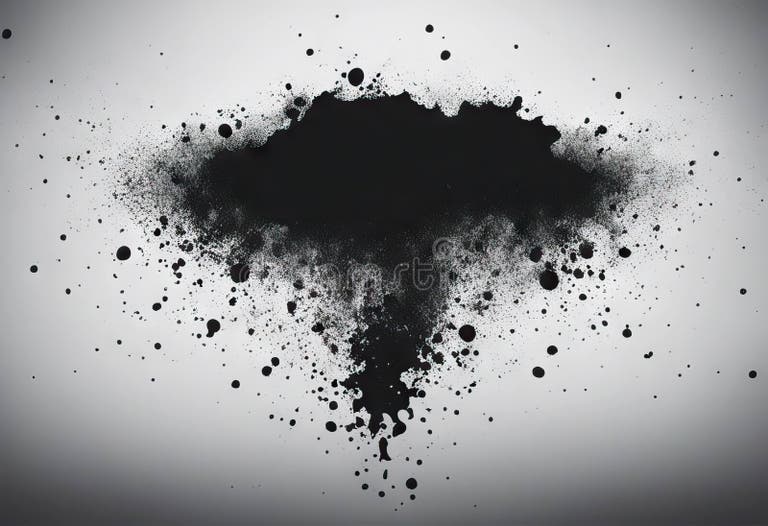 Black Paint Spray Vector Overlay Texture Subtle Splatter Pattern ...