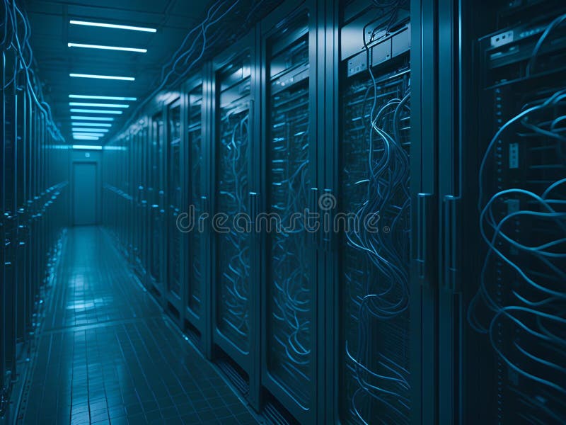 The Cold, Sterile Environment of a Server Room and the Warmth of the ...