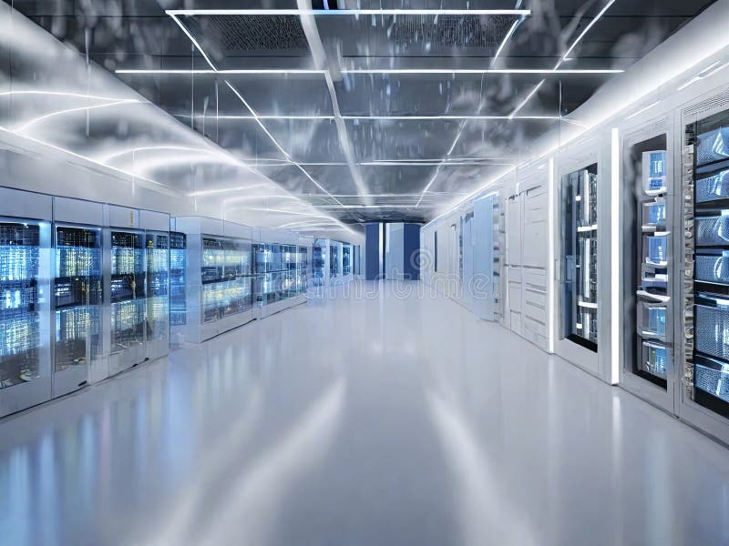 The Cold, Sterile Environment of a Server Room and the Warmth of the ...