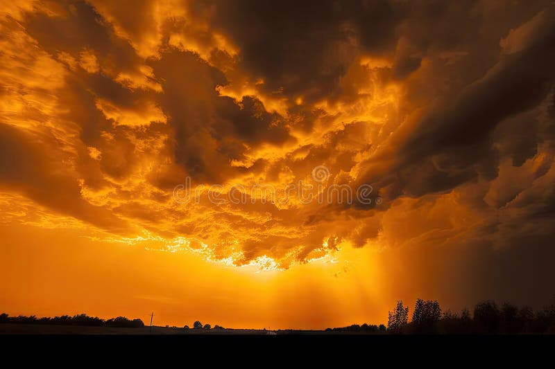 Creepy Scary Horror Armageddon Sky Explosion Flash Bright Fire ...