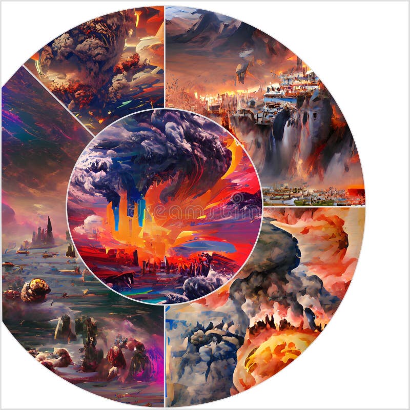 Doomsday apocalypse stock illustration. Illustration of painting ...