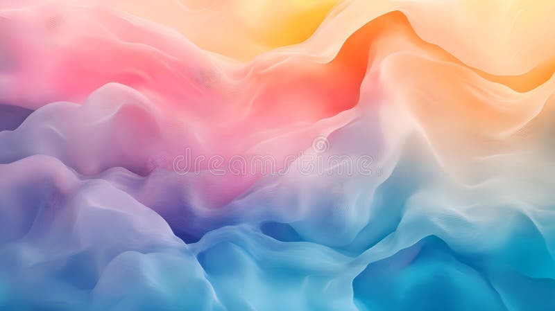 Dreamy Gradient Clouds - PPT Background Stock Illustration ...