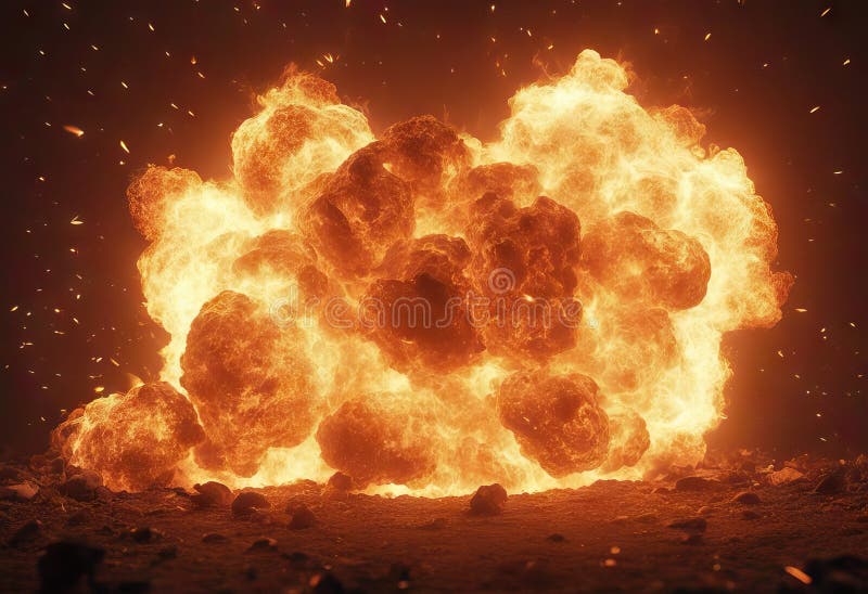 Fire Explosion To the Camera with Alpha Channel Stock VideoFire Natural ...