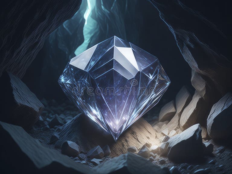 A Flawless Diamond, Capturing Its Brilliance in Words Stock ...