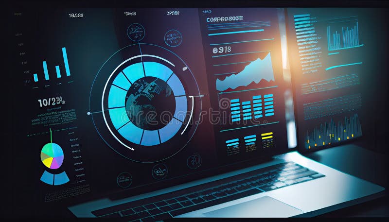 Performance Kpi Indicators Gital Marketing Analysis Data Management ...