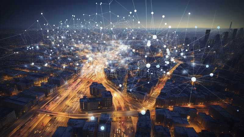 A Photo of AI - Powered Traffic Analysis Stock Illustration ...