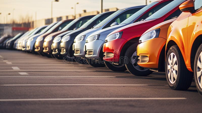 A Photo of a Car Rental Fleet Management Stock Illustration ...