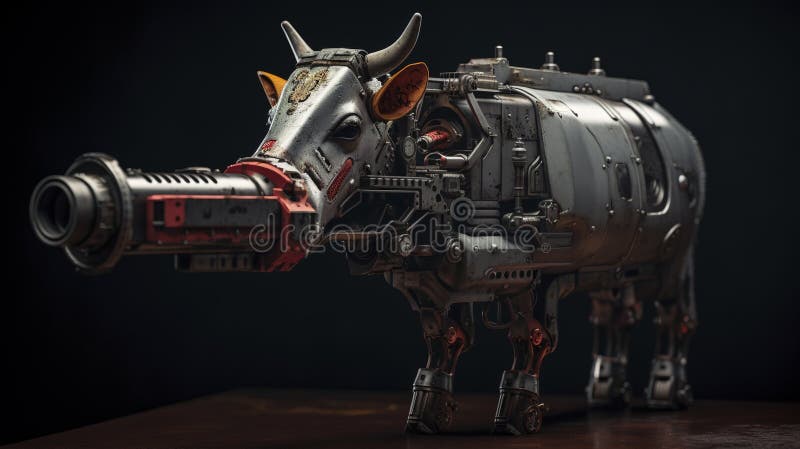 A Photo of a Cattle AI Gun stock illustration. Illustration of machine ...