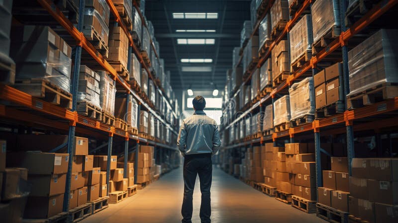 A Photo of Intelligent Inventory Management Stock Illustration ...