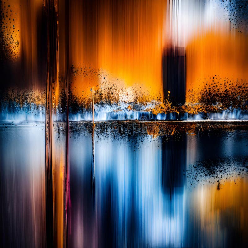 Sad Memories Abstract Expressionism Stock Illustration - Illustration ...