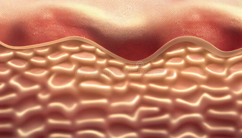 Saggy Skin Layer Cells 3D Rendering Mobile Phone Structure Texture ...