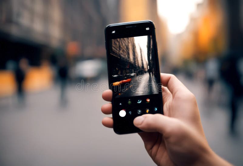 Screen Smartphone Hand Holding Blank Iphone Phone Smart Mobile ...