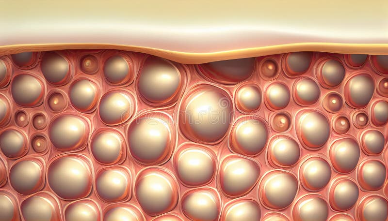 Skin Structure Layer 3d Rendering Cell Cosmetic Background Collagen ...