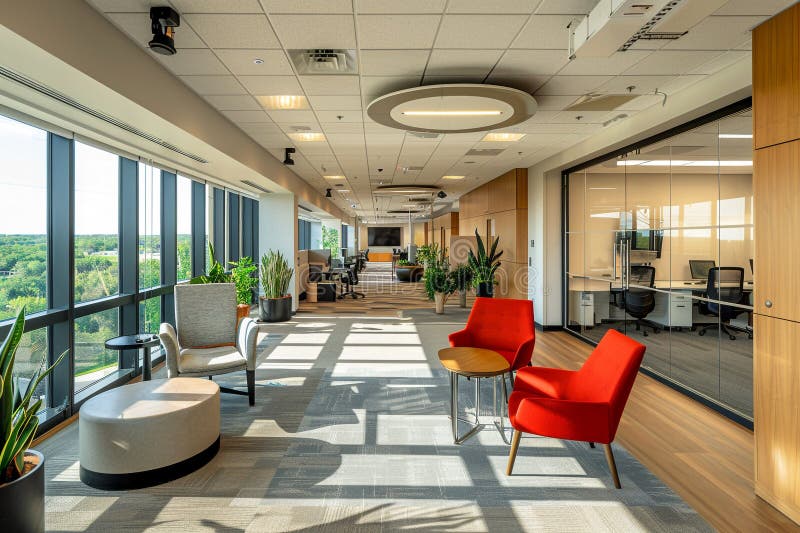 A Spacious Open Office with Designated Team Areas and Quiet Zones for ...