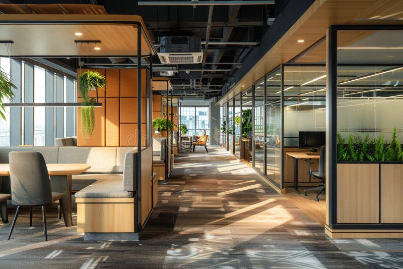 A Spacious Open Office with Designated Team Areas and Quiet Zones for ...