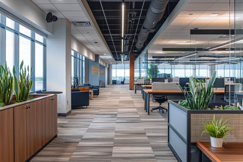 A Spacious Open Office with Designated Team Areas and Quiet Zones for ...