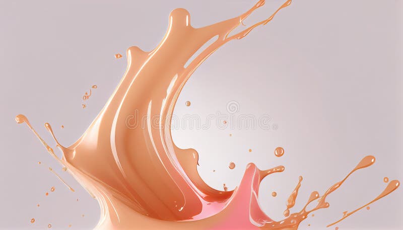 Splash Foundation Cosmetic Liquid Clipping Path Beauty Smooth ...