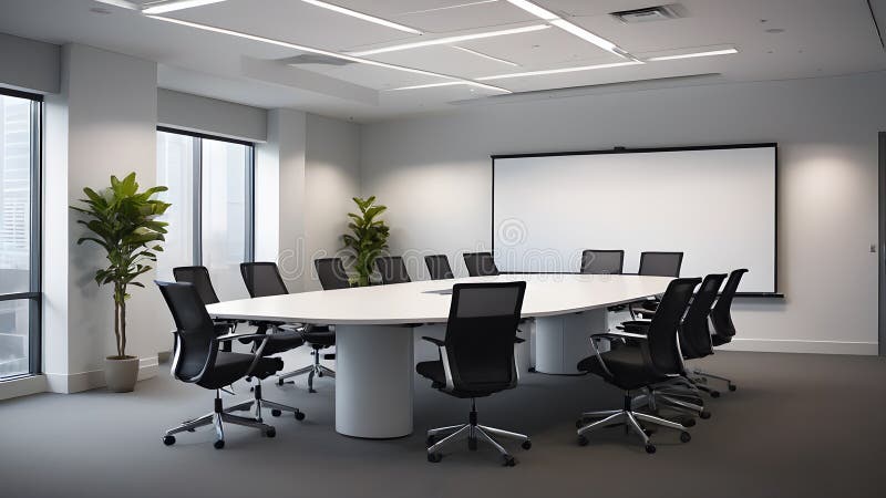Modern Conference Room Professional Space for Productive Meetings Stock ...