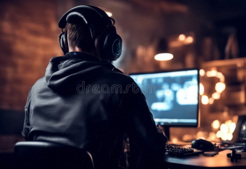 Video Ai Playing Gamer Generative Game Professional Pc Online ...