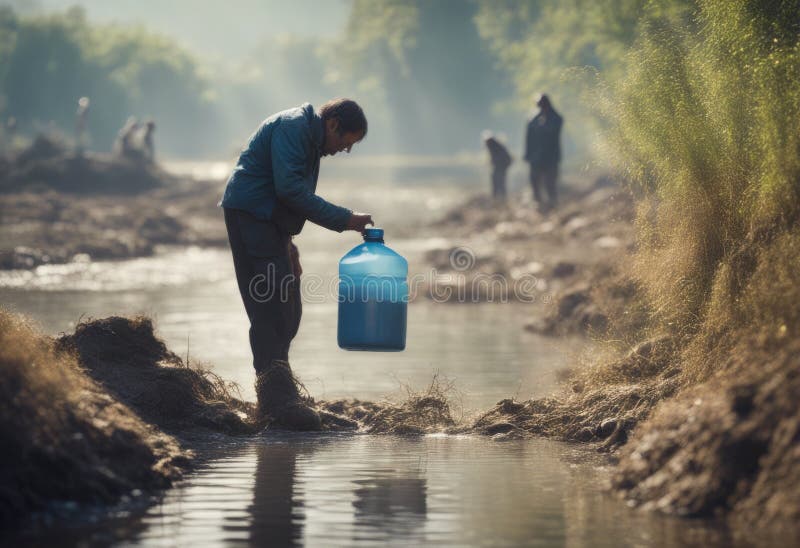 Water Drinking Made Resources Pipe Ecological Generative Source Ai Lack ...