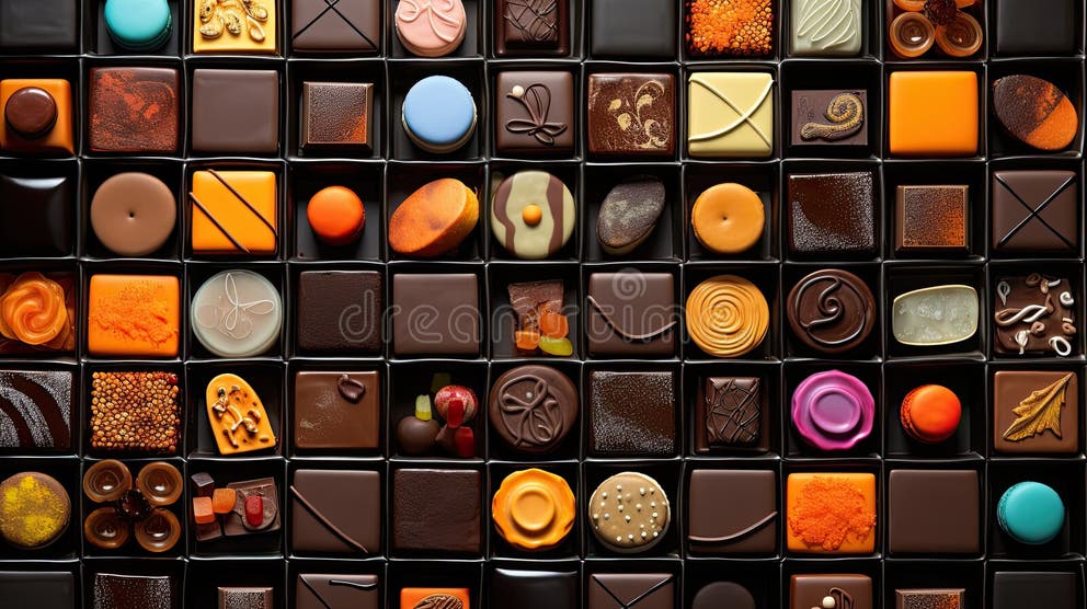 A Colorful Array of Objects in a Row Stock Illustration - Illustration ...