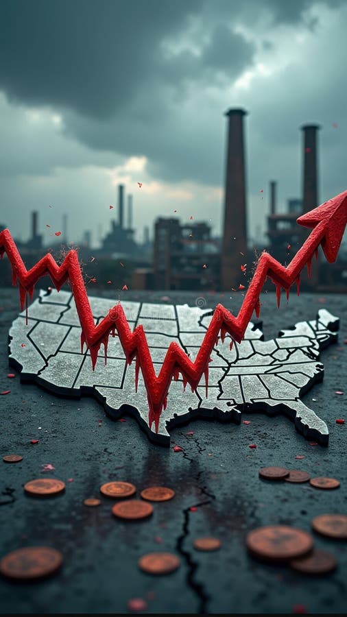 Economic Forecast: Rising Profits Across U.s Stock Illustration ...